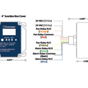 Parking Garage Carbon Monoxide Detector 911154-1 CO VC